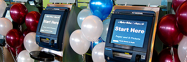 SAGA Technologies - Alaska Airlines removes check-in kiosks in Portland